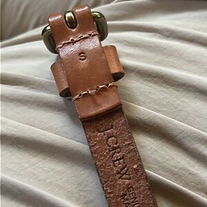 J. Crew | Accessories | J Crew Brown And Gold Leather Belt With Studded ...